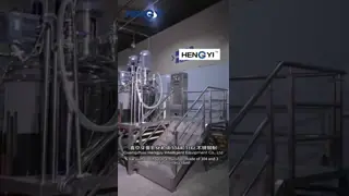 fixed type vacuum emulsifying machine 500l for toothpaste production line