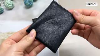 customized pu leather zipper bag waterproof screen printing logo pu leather zipper pouch