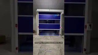 industrial high speed door with tight sealing system and high-frequency operation