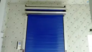 insulated high-speed door with multiple activation methods for aults and secure storage areas