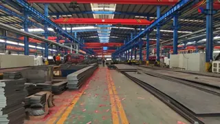 polished carbon steel structural fabrication prefab aircraft hangar industrial buildings