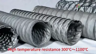 600 deg fabric exhaust hose black grey workshops vehicle exhaust hose