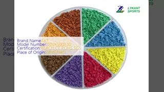 yellow / orange rubber mulch pellets eco friendly playground rubber granules