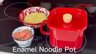 enamel coating multifunctional household cookware hot pot metal milk pot noodle small pot small coup