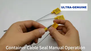 250*27.5*12.4 mm fixed length cable security seal with 2.8 kn tensile strength and abs material