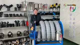 manual control heavy duty hose reel system 127mm 152mm vehicle exhaust hose reel