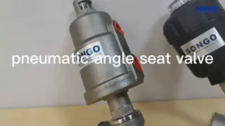 pneumatic angle seat valve y type ss304 double acting npt thread 16bar shut off valve