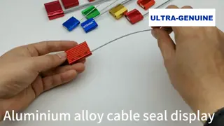 galvanized steel wire cable security seal with 4.69 kn tensile strength
