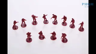 5 pack mini plastic army figures with weapons 1:35 scale plastic military men model