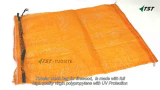 30l 40l 60l 80l  tubular mesh bag with uv protection for firewood
