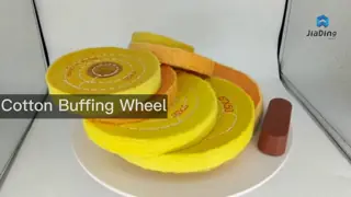 3 inch uncombed loose cotton buffing wheel for high shine polishing metal automotive