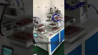 fast speed flatbed screen printing machine semi auto with servo drive automatic manipulator
