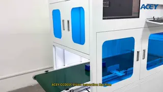 automatic visual inspection machine for cylindrical battery positive & negative electrode