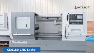 ck6150 horizontal cnc lathe machine flat bed structure metal turning machine