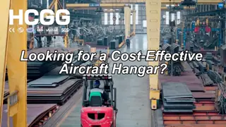 high strength steel structure hangar custom designed for specific wind load