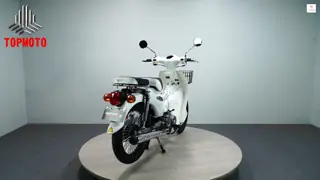 107cc horizontal air-cooled underbone motorcycle with 4-speed semi-automatic transmission and 150kg