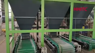 plc control granular fertilizer batching machine blending mixer