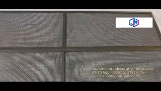 industrial wide crimped architectural wire mesh aluminum decorative