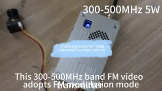 industrial grade 300-500mhz rf video transmitter with 5w power and sma antenna interface