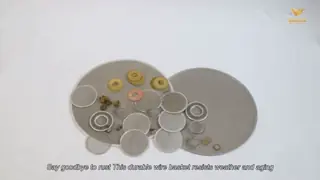 chemical resistance for acids metal mesh filter gas dust removal