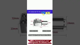 ft-46sgm370 2-400rpm 6v 12v 24v micro worm gear motor for home appliance