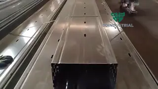 ventilated aluminium perforated cable tray trunking for network industrial construction