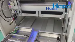 precision dual valve benchtop coating system with integrated uv inspection