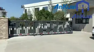ankuai high security retractable sliding gate automatic telescopic sliding driveway gate