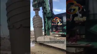 sany sr235-s rotary drilling  rig 81000ton with 257kw engine used stock for construction