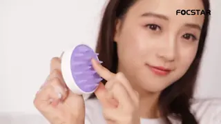hair beauty care soft plastic silicone shampoo brush scalp massager customized logo