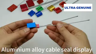 1.5mm diameter wire mini pull tight cable seal with 1.96 kn tensile strength for logistics security