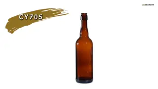 swing top amber beer glass bottles 750ml for craft brew 535g cy-705