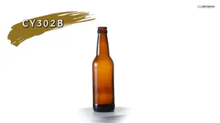crown top beer glass bottle 330ml for craft beer 280g cy-302