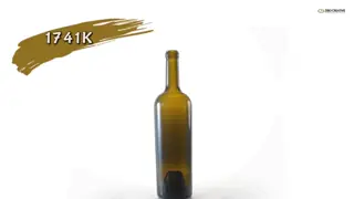 ultra luxury cork top empty wine glass bottle 750ml  for icon wine 1200g 1741k-1