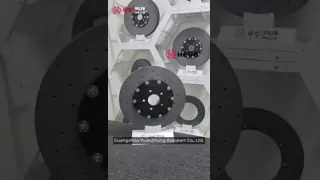 heur front brake kit ceramic carbon rotors (refit) 390*36mm for nissan gtr35/32