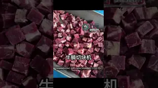 high speed autamatic industrial frozen meat slicer machine easy cleaning