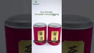 custom height paper tea cylinder packaging empty airtight tube package for gift