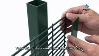 anti climbing 3d curved landscape fence, easy to assemble outdoor boundary wall