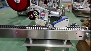 stainless steel sticker labeling machine durable bottle labelling machines high efficiency