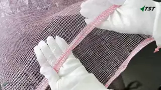 plastic polypropylene tubular potato packing bag red mesh produce onion sacks net bags for vegetable