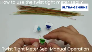 twist tight locking electric metre seals uv resistant plastic wire seals for meters