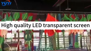 high brightness transparent led panel display for glass window invisible video screen