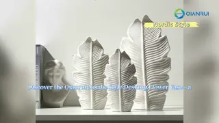 nordic leaf vase for modern home decor