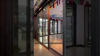 balcony or patio soundproof heavy duty aluminium sliding doors 6063-t5 material