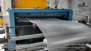 large hole electroplated perforated metal grating for industrial screening