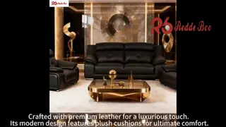 1.5mm full grain leather sofa furniture memory foam couch for living room