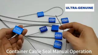 aluminium alloy cable seal with 1.5mm diameter and 4.03 kn tensile strength for secure logistics