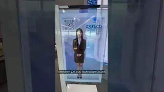 55 inch ai digital oled transparent display kiosk