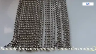 6mm architectural metal bead ball curtains chain interior space dividers