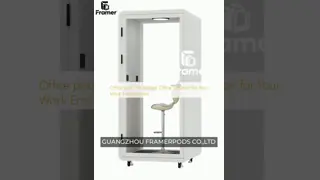 adjustable office phone booth extendable modular acoustic booths whisper quiet 15 db